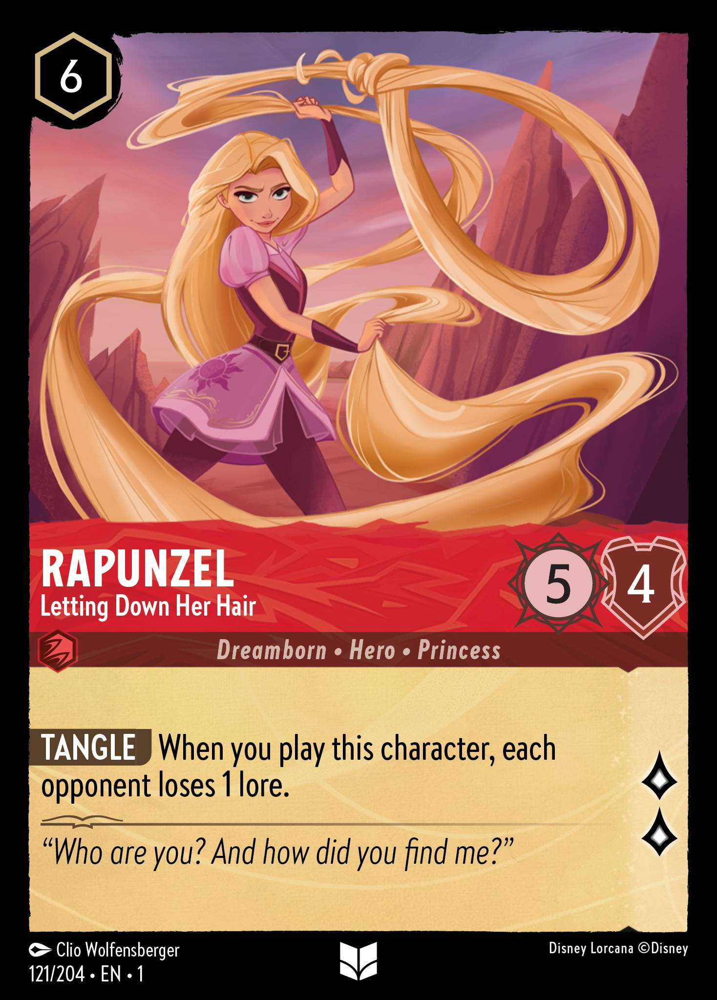 Rapunzel, Letting Down Her Hair • Lorcast - Lorcana Search