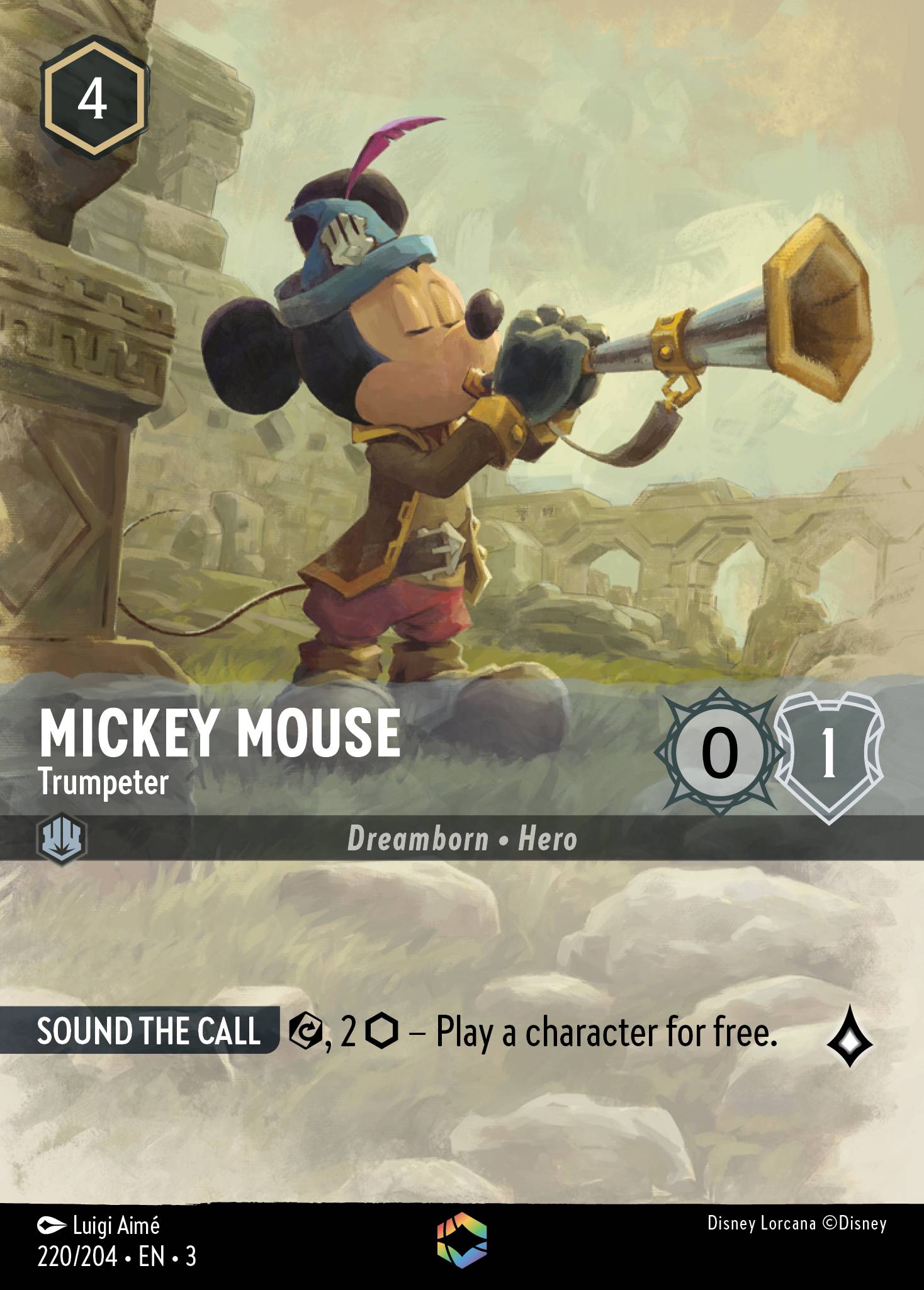Mickey Mouse, Trumpeter • Lorcast - Lorcana Search