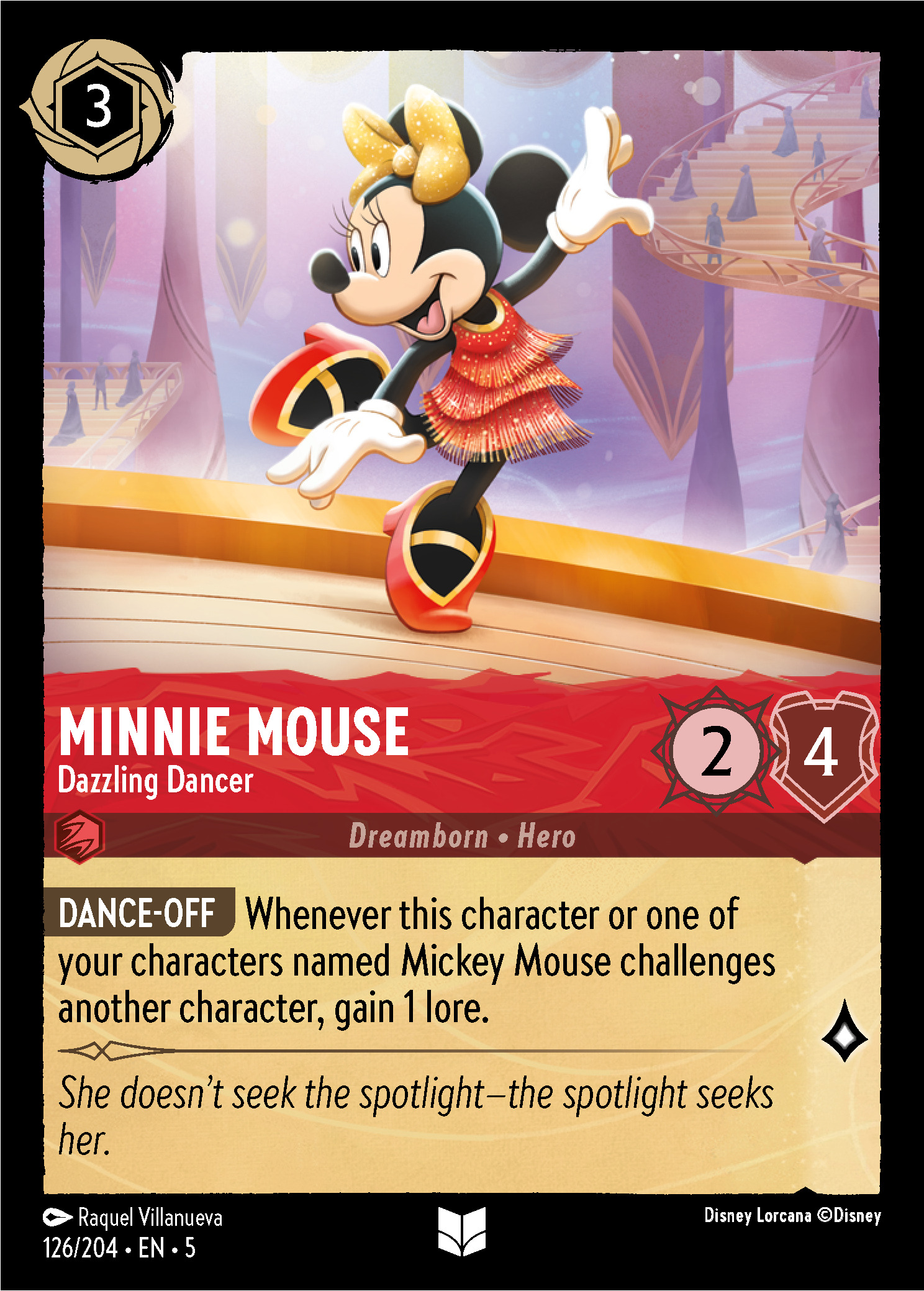 Minnie Mouse, Dazzling Dancer • Lorcast - Lorcana Search