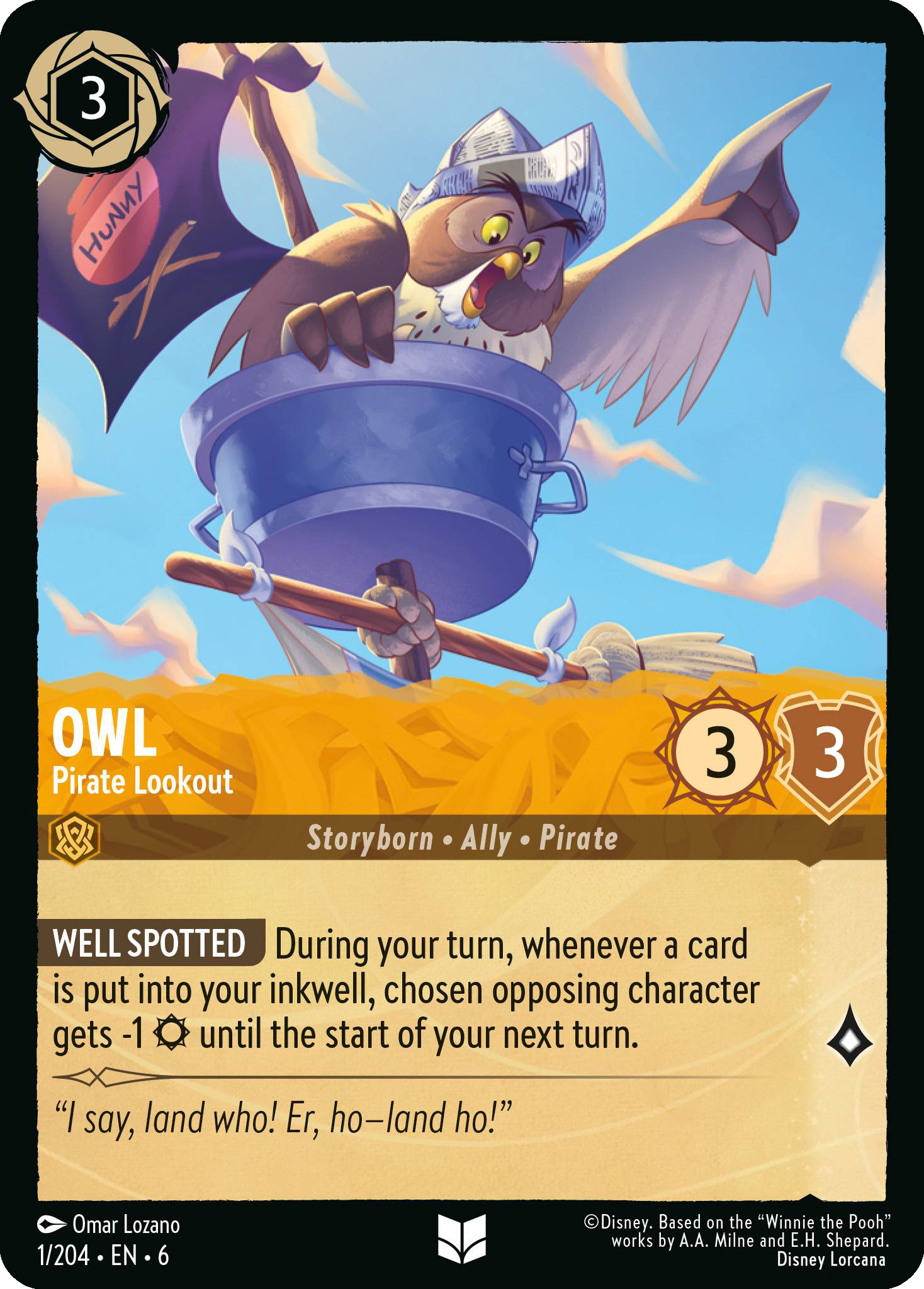 Owl, Pirate Lookout • Lorcast - Lorcana Search