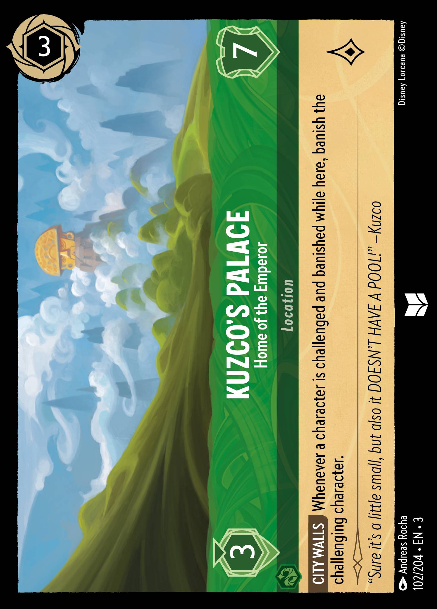 Kuzco's Palace, Home of the Emperor • Lorcast - Lorcana Search