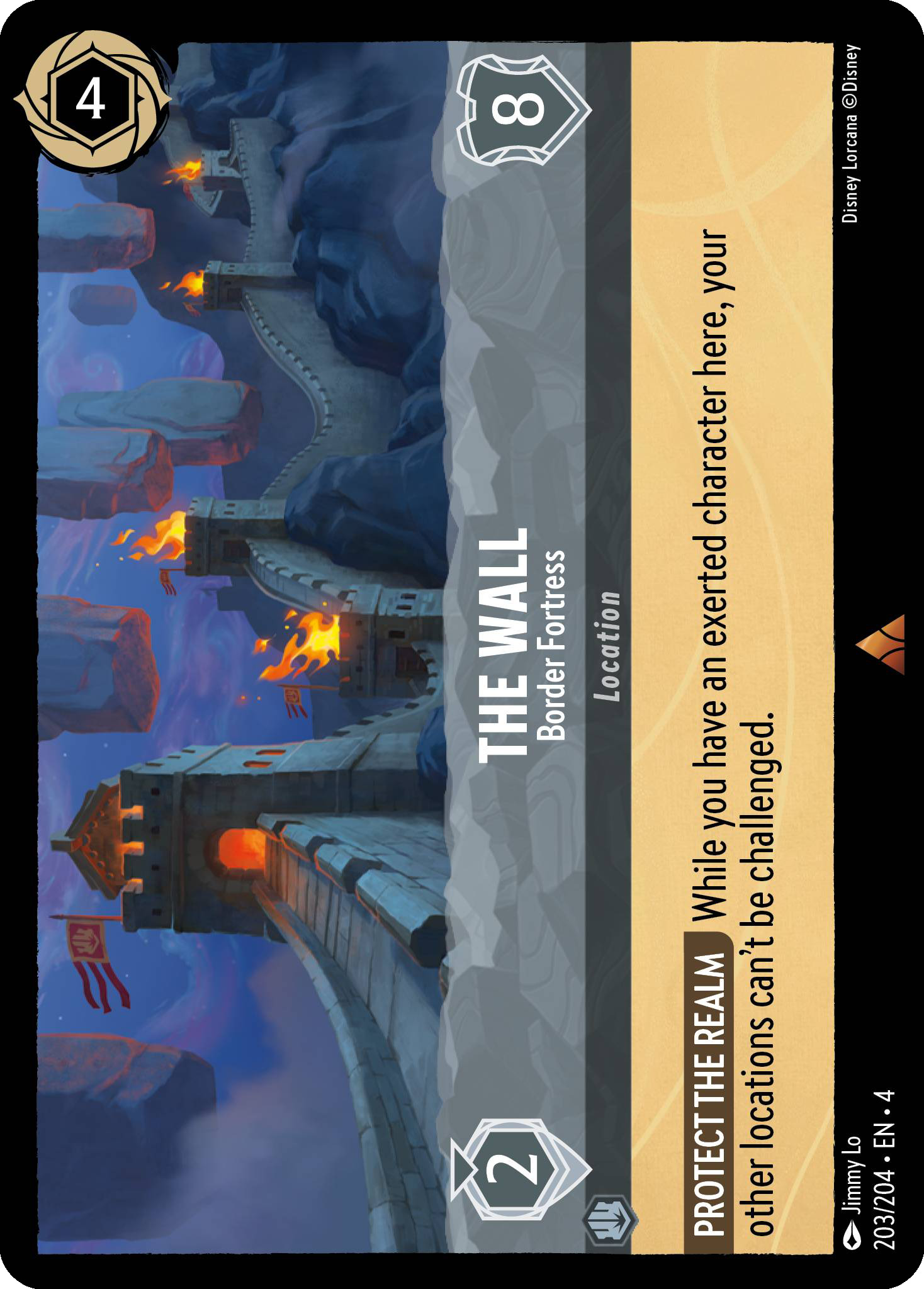The Wall, Border Fortress • Lorcast - Lorcana Search