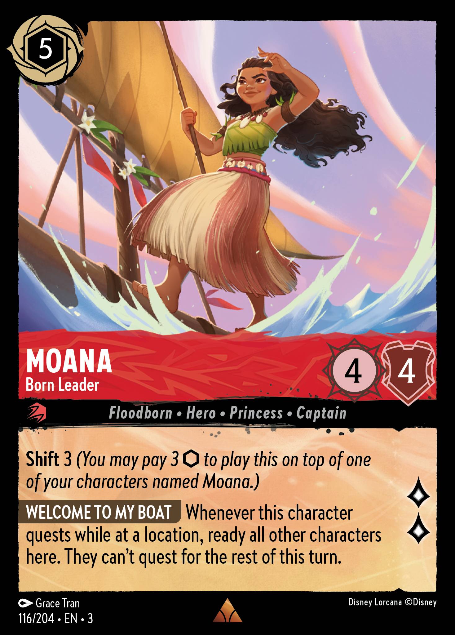 Moana, Born Leader • Lorcast - Lorcana Search
