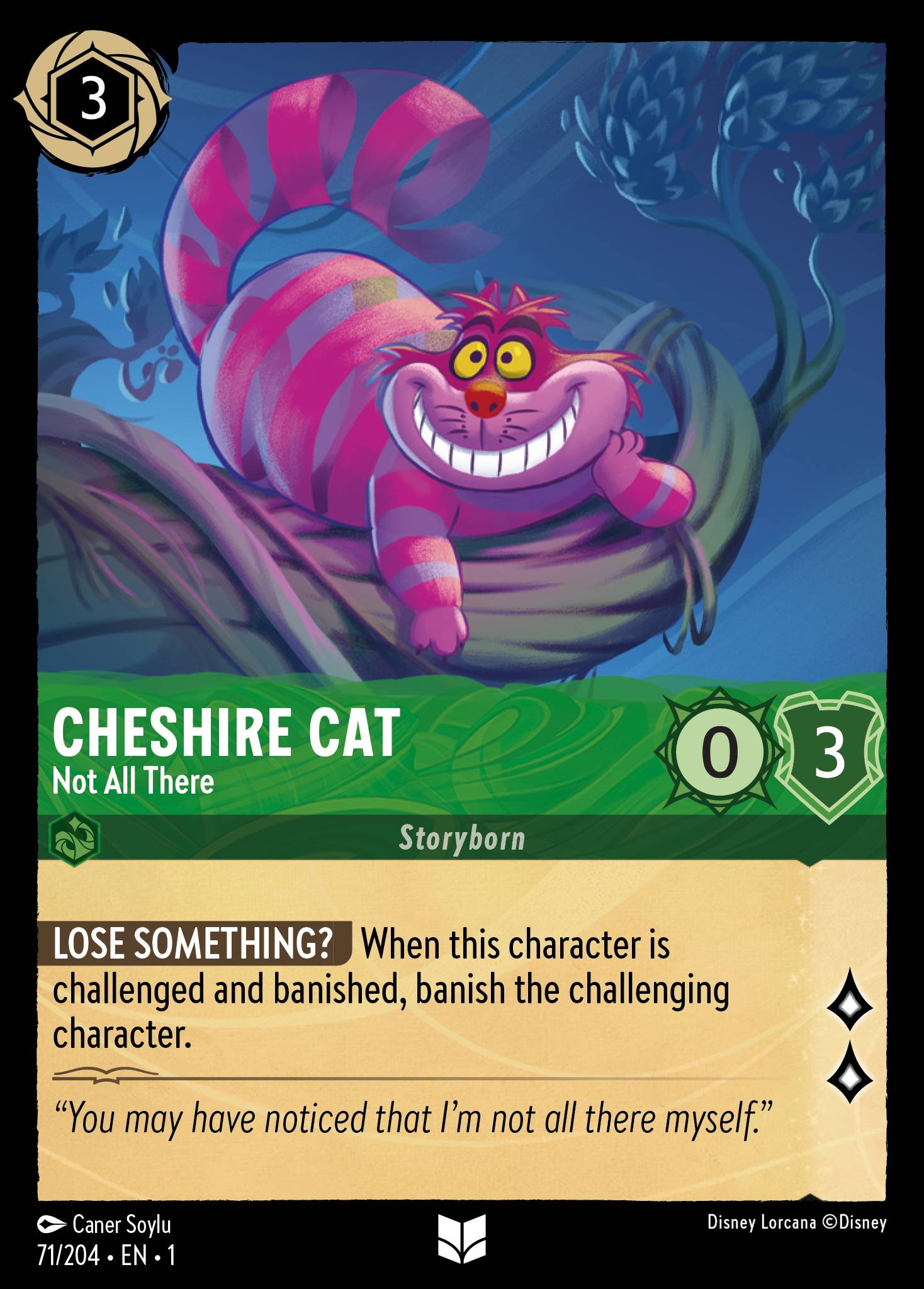 Cheshire Cat, Not All There • Lorcast - Lorcana Search